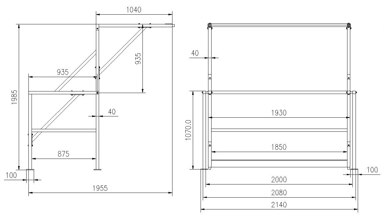 Global Industrial™ Mezzanine Safety Pivot Gate K/D | 798929 ...